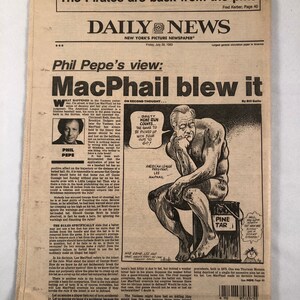 July 29 1983 New York Daily News Newspaper A Sticky Verdict Yanks Tar ...