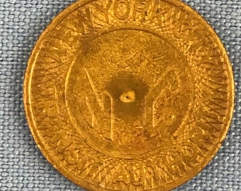 1970 to 1980 NYC Large Y Subway Token Center Y Cut Out MTA NYCTA New ...