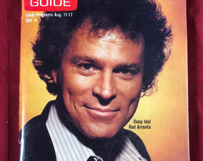 August 11 to 17 1979 TV Guide Soap Idol Rod Arrants on Cover Vol 27 ...