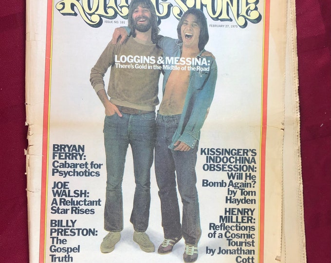 February 27 1975 Rolling Stone Magazine Newspaper Issue 181 Kenny ...