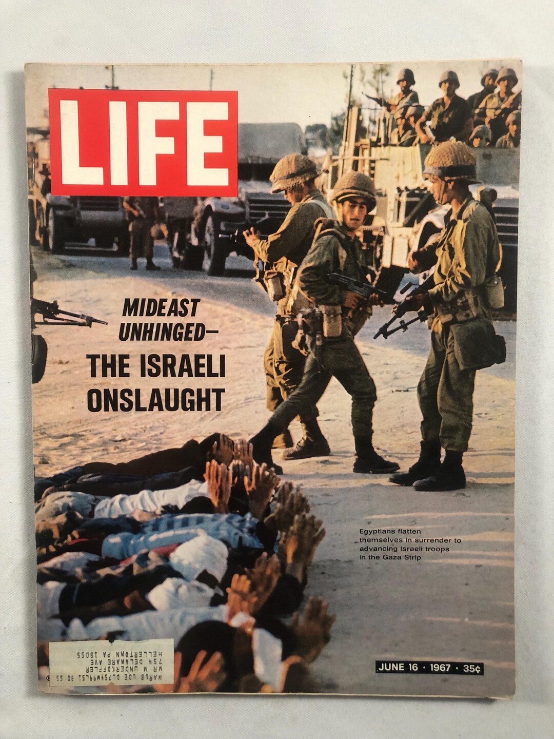 June 16 1967 Life Magazine Mideast Unhinged the Isreal Onslaught on ...