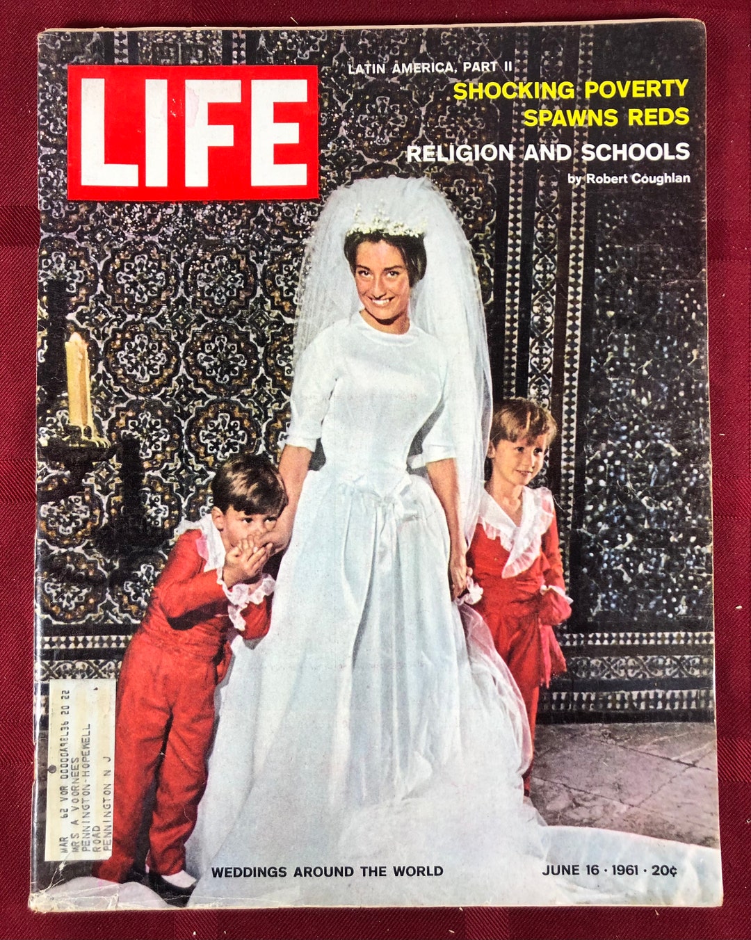 June 16 1961 Life Magazine Weddings Around the World Bride on Cover ...