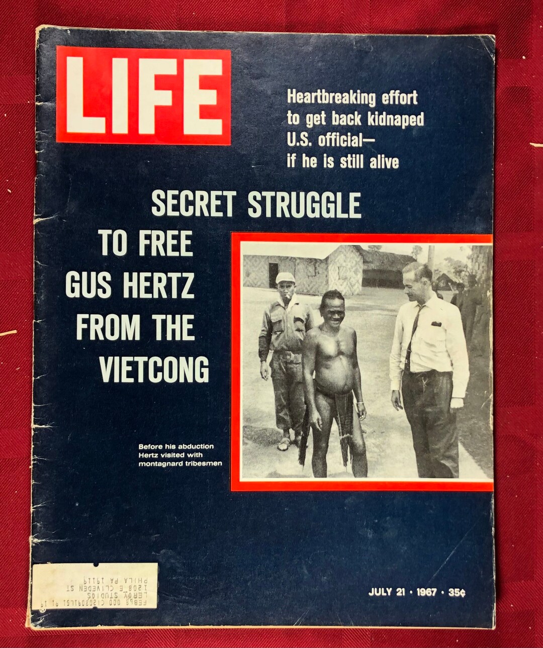 July 21 1967 Life Magazine Gus Hertz Kidnaped Cover Vintage Original ...