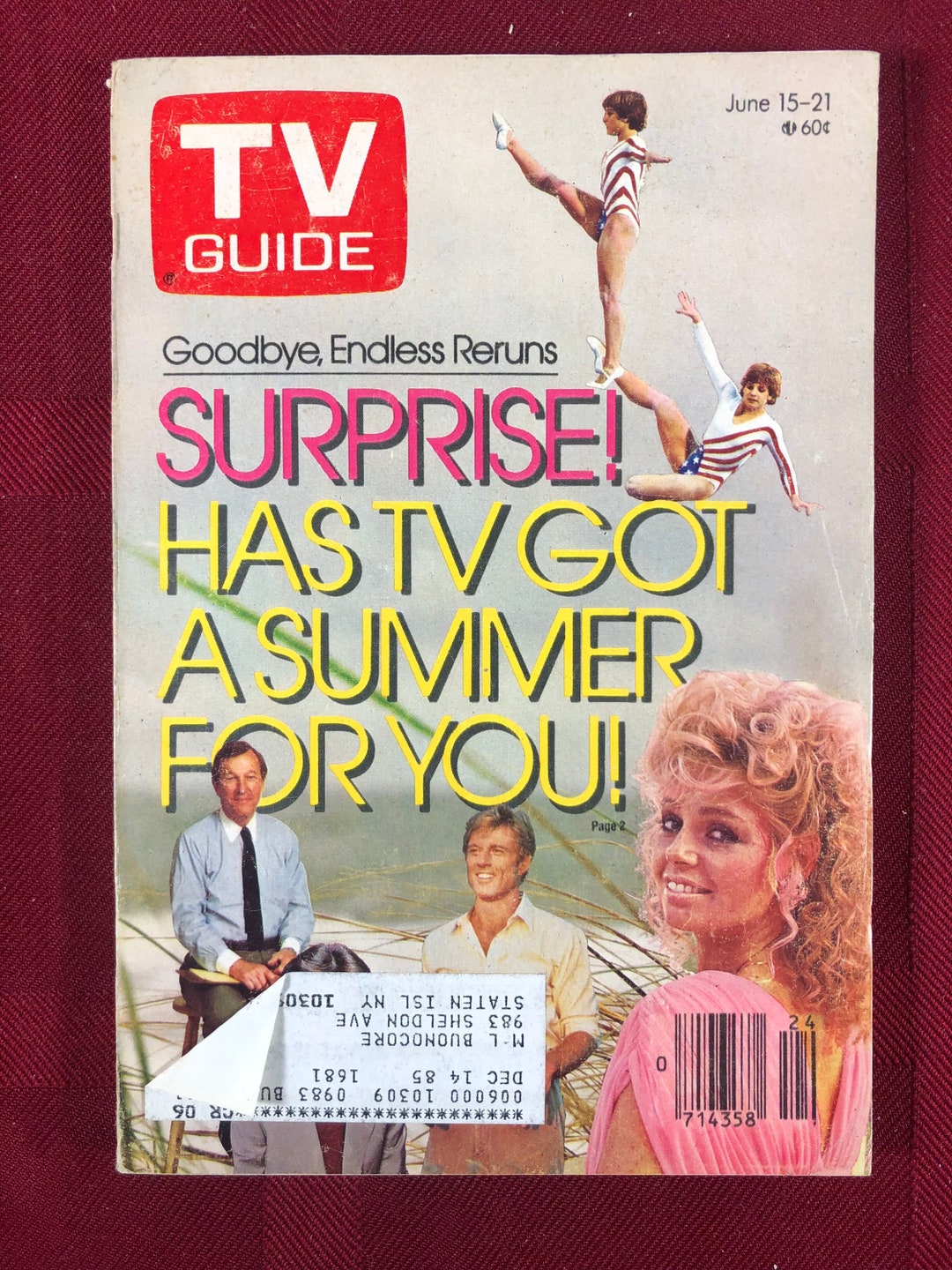 Week of June 15 to 21 1985 TV Guide Surprise Has TV Got a Summer for ...