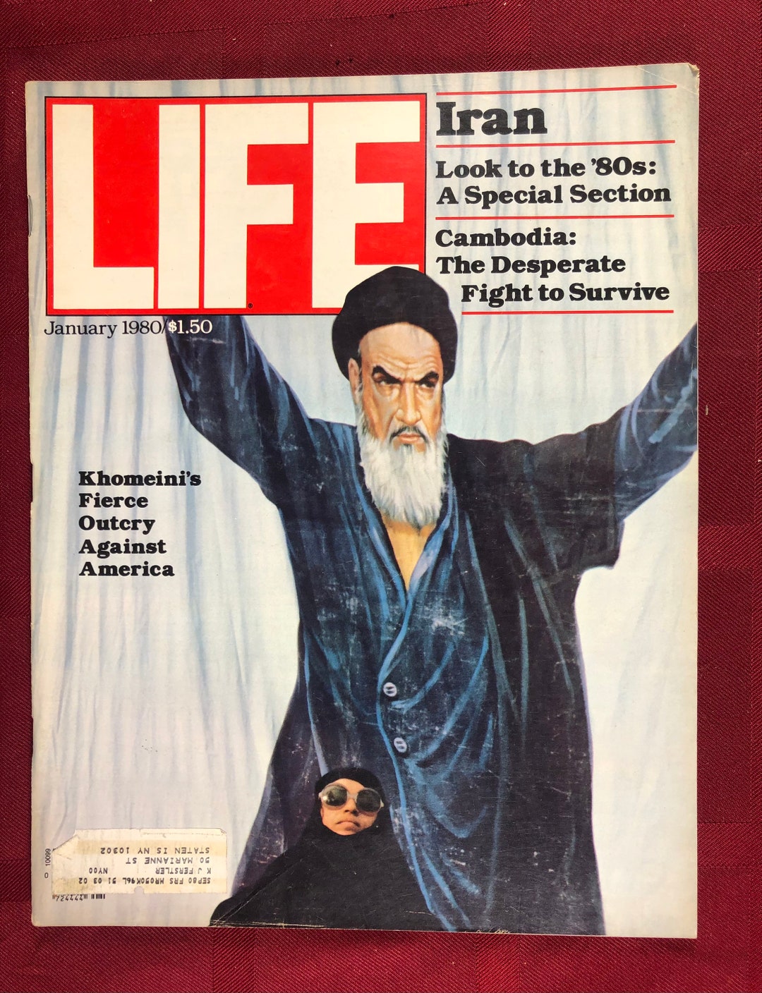 January 1980 Life Magazine Ayatollah Khomeini on Cover Vintage Middle ...