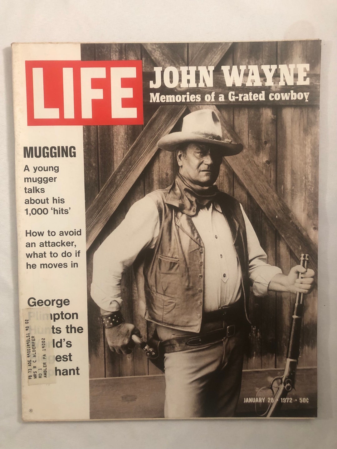 January 28 1972 Life Magazine John Wayne on Cover Vintage Original ...