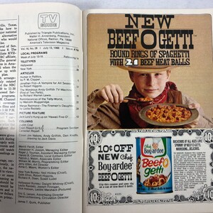 July 13 19 1968 TV Guide Cast of Andy Griffith on Cover Vol 16 Number ...