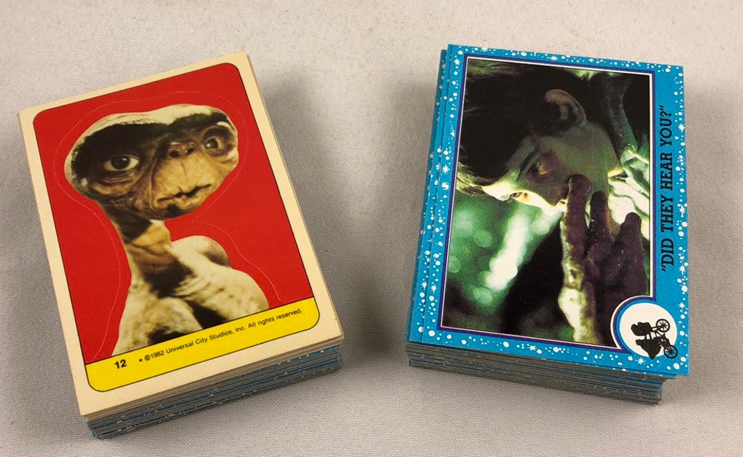 Complete E.T. the Extra Terrestrial 1982 Topps 87 Cards and 12 Sticker ...