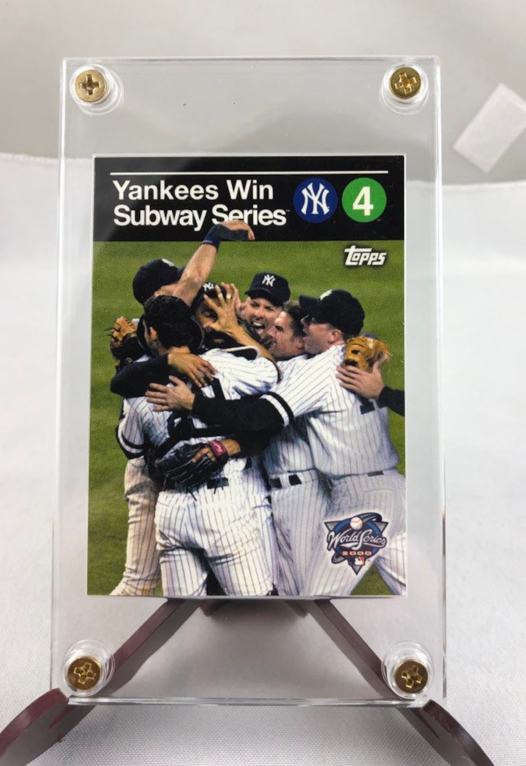 2000 Topps NY Yankees Win Subway Series NYC Ticker Tape Parade ...