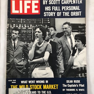 June 8 1962 Life Magazine the Wild Stock Market Brokers on Cover ...
