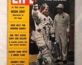 Apollo 11 Moon Landing 1969 Life Magazine Cover Poster - Etsy