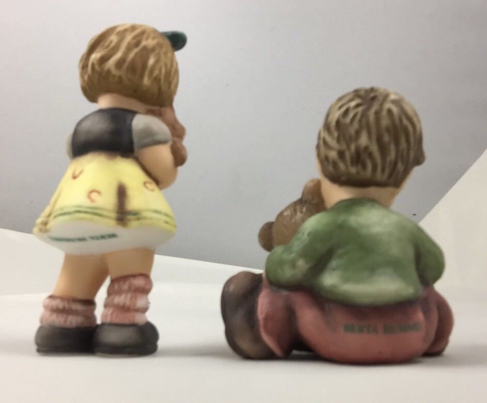 Boy Girl Figurine Set of 2 Warm Bear Hugs & Cuddle for Teddy - Etsy