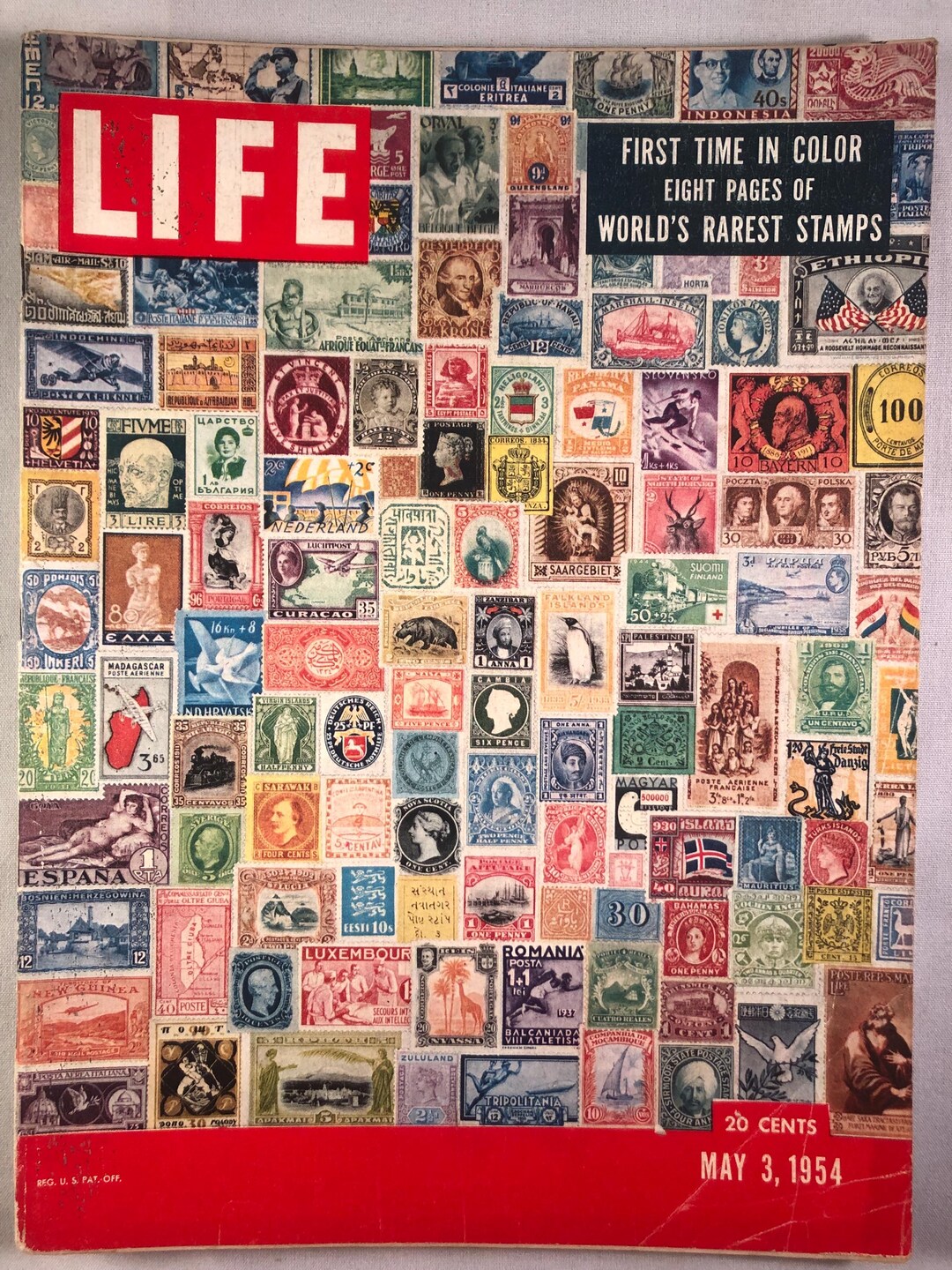 May 3 1954 Life Magazine Worlds Rarest Stamps on Cover Vintage Great ...