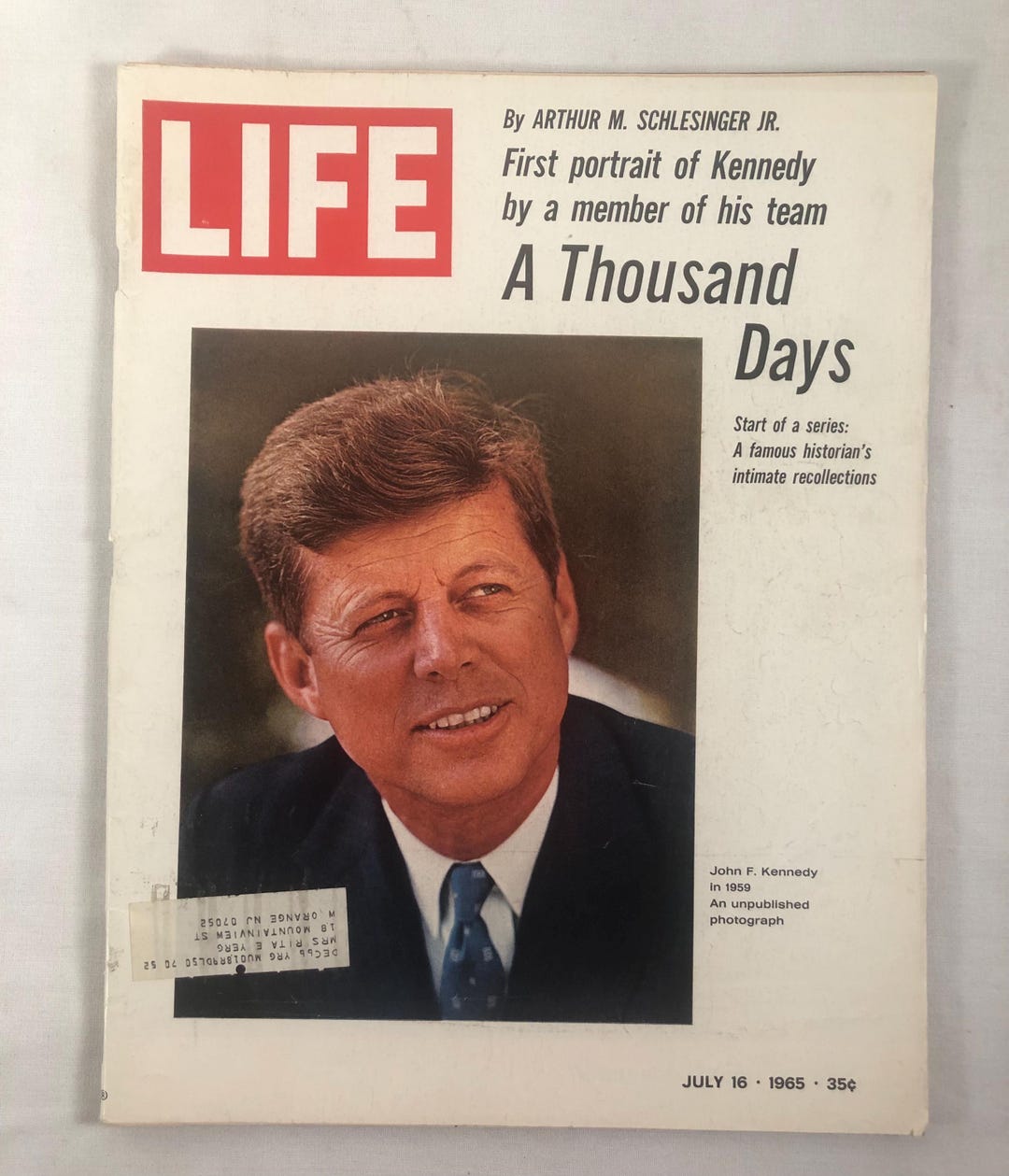July 16 1965 Life Magazine JFK Cover A Thosand Days Article Vintage ...