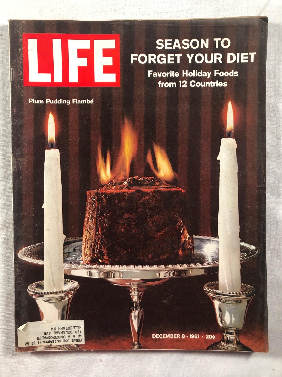 December 8 1961 Life Magazine Plum Pudding Flambe on Cover Vintage ...
