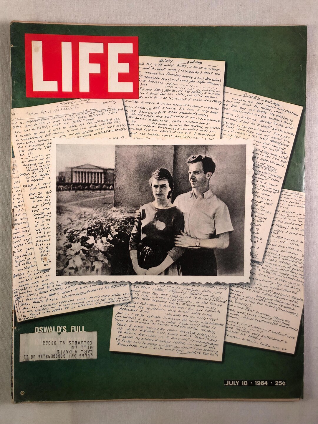July 10 1964 Life Magazine Oswald's Full Russian Diary Lee Harvey ...