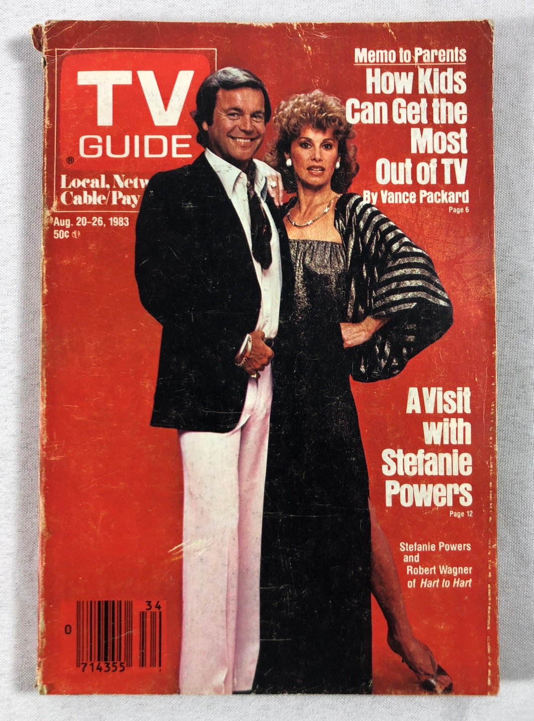August 20 1983 TV Guide Stefanie Powers and Robert Wagner of Hart to ...