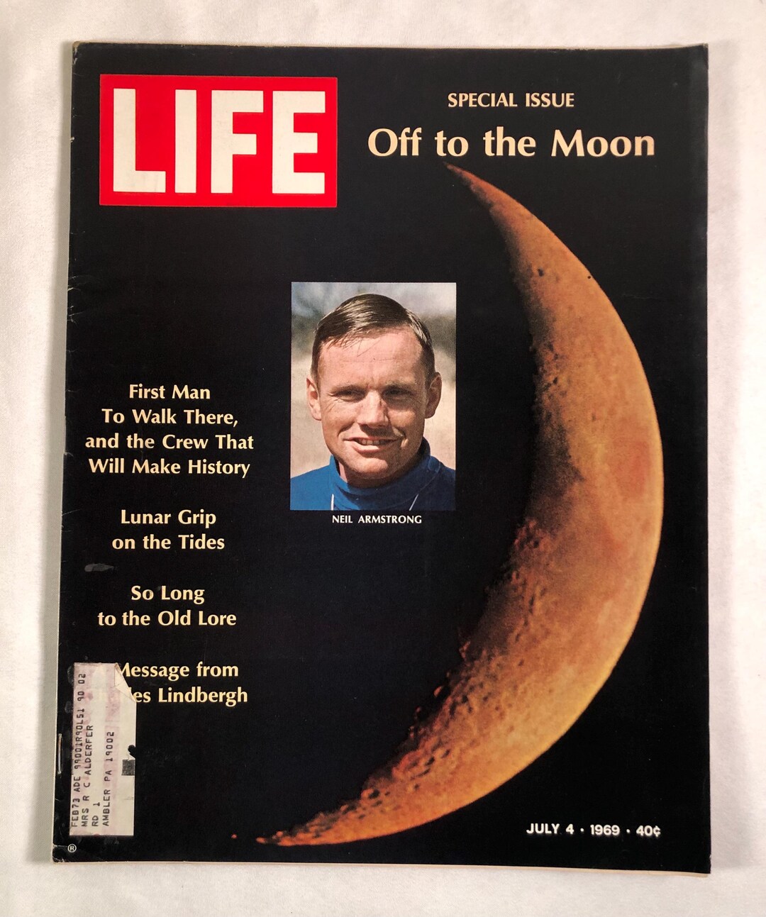 July 4 1969 Life Magazine Special Issue off to the Moon Neil Armstrong ...