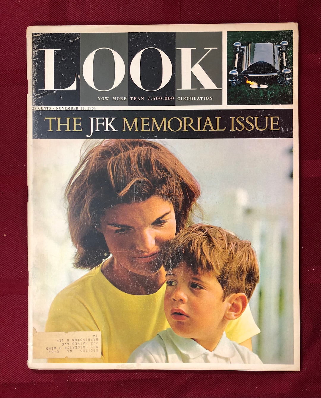 November 17 1964 Look Magazine Jacqueline Kennedy John Jr on Cover JFK ...