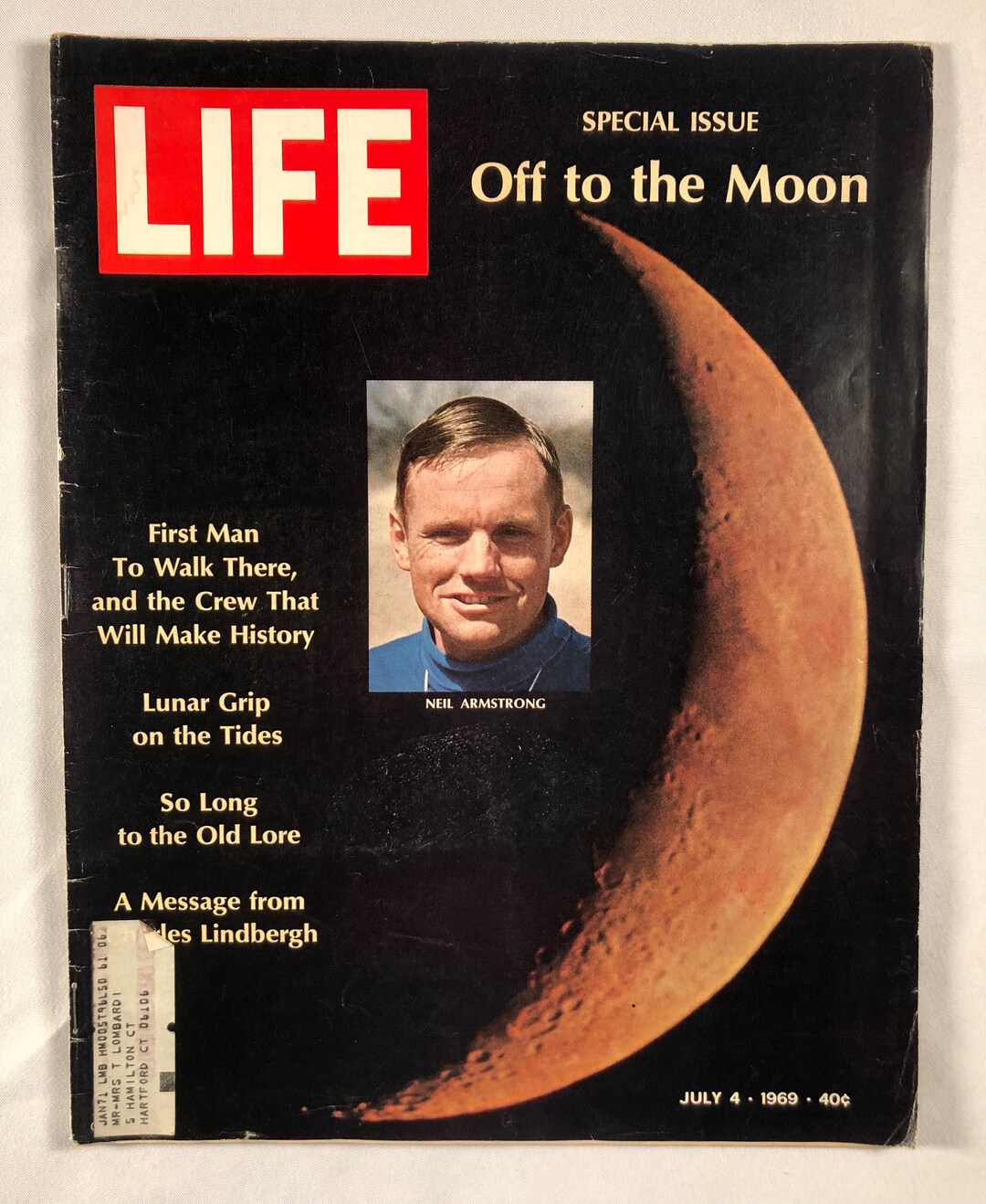 July 4 1969 Life Magazine Special Issue off to the Moon Neil Armstrong ...