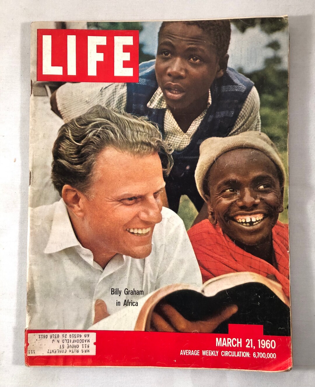March 21 1960 Life Magazine Billy Graham in Africa on Cover Vintage ...