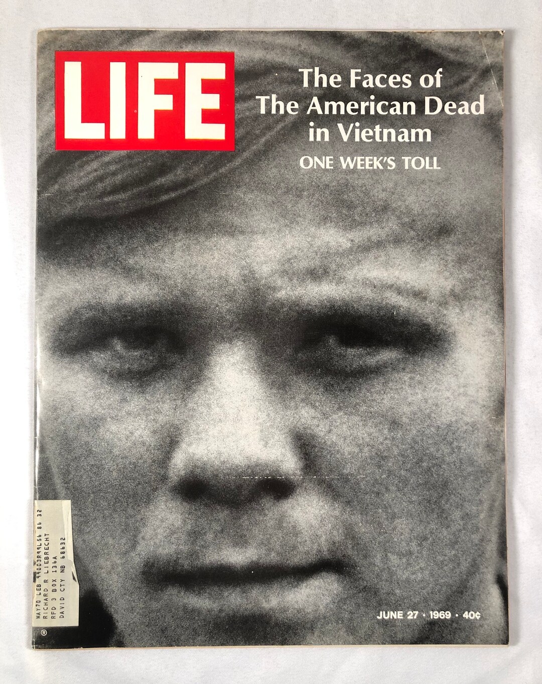 June 27 1969 Life Magazine the Faces of the American Dead in Vietnam ...