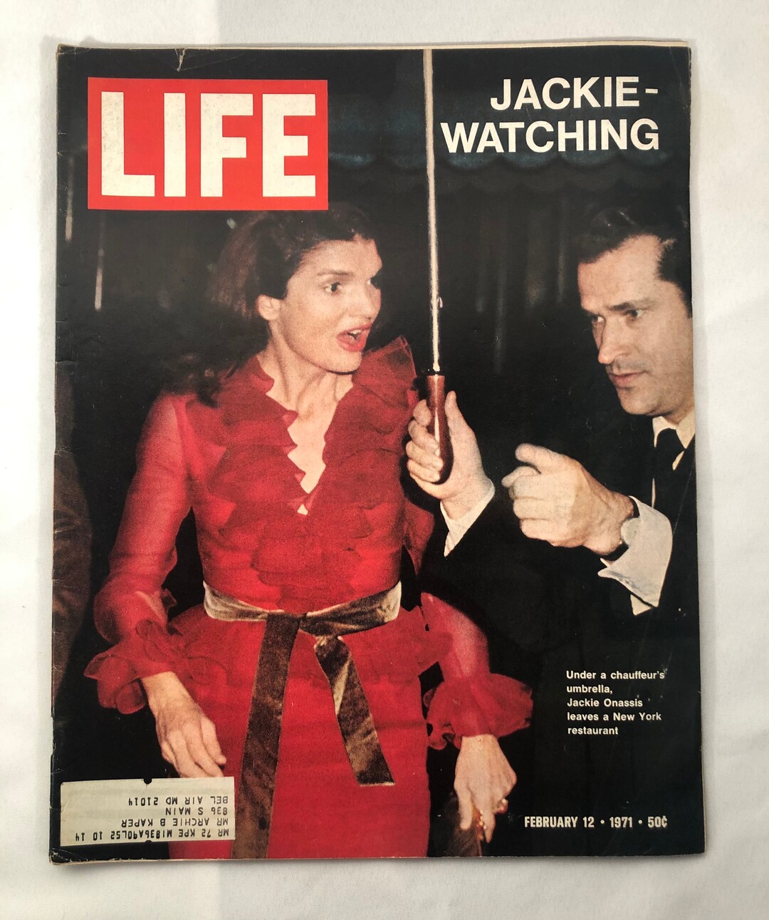 February 12 1971 Life Magazine Jackie Onassis on Cover Vintage Jackie O ...