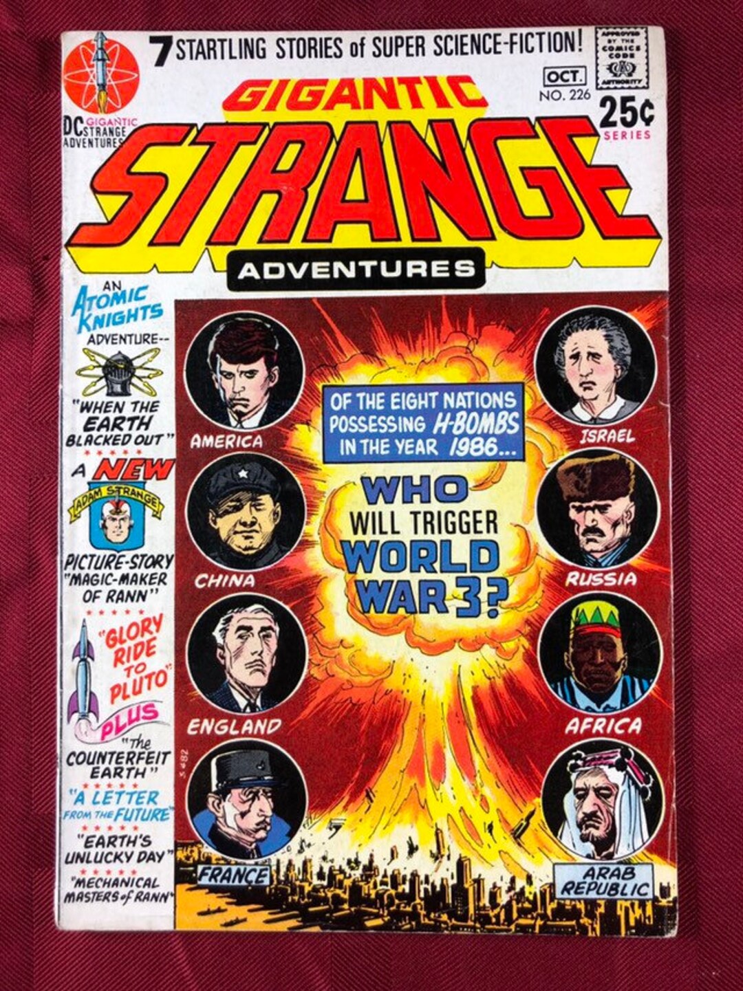 Strange Adventures 226 DC Gigantic Comic Book Vintage 1970 Silver Age ...