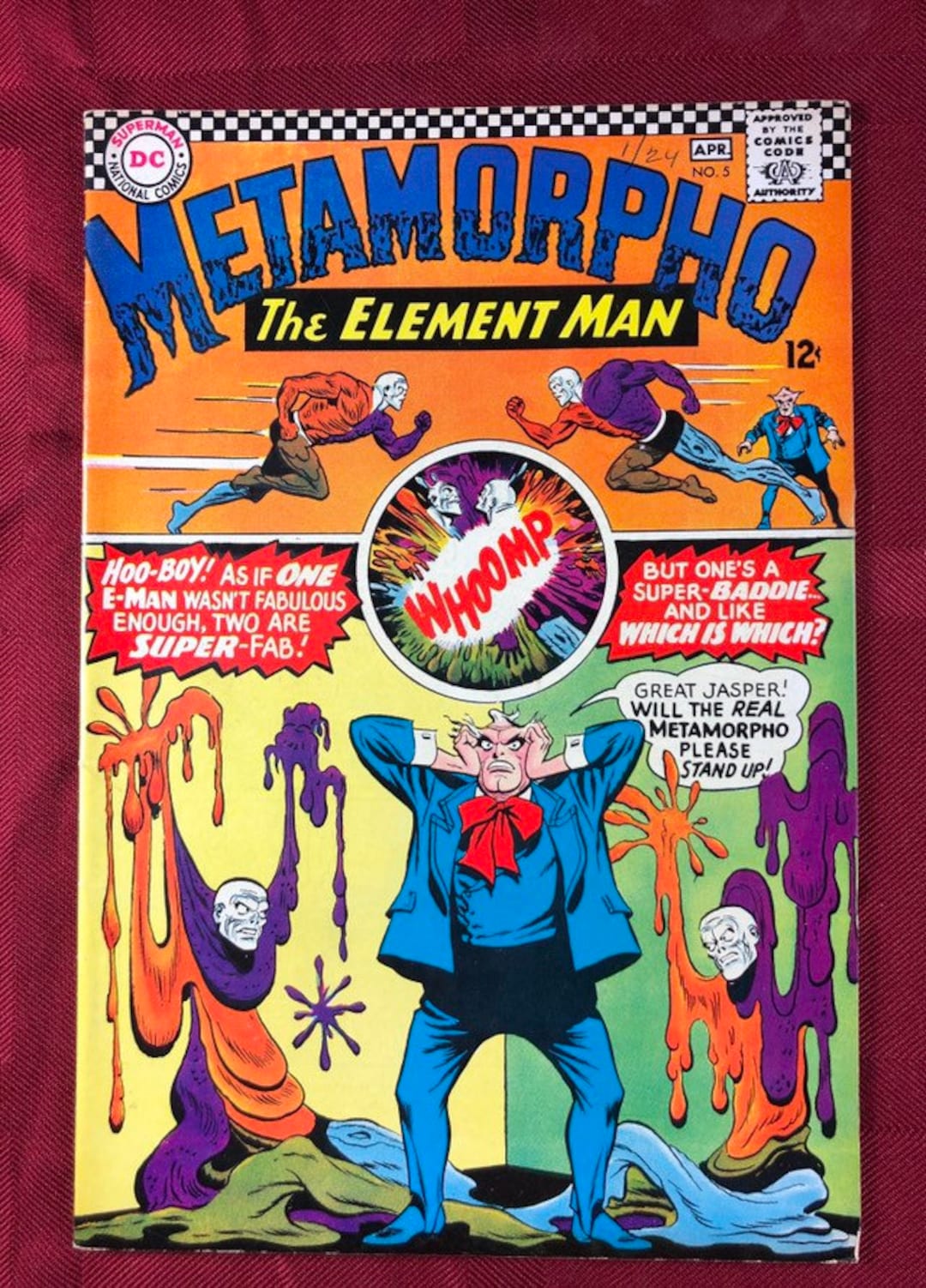 Metamorpho # 5 DC Comic Book Vintage 1966 Silver Age Very Fine ...
