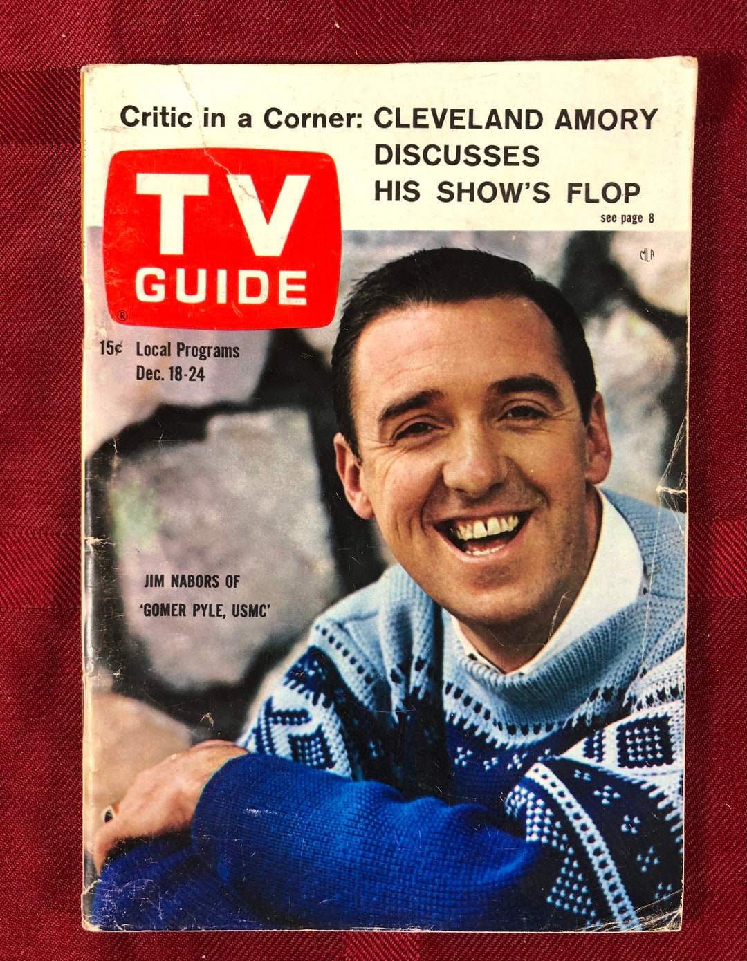 December 18 24 1965 TV Guide Jim Nabors as Gomer Pyle USMC on Cover Vol ...