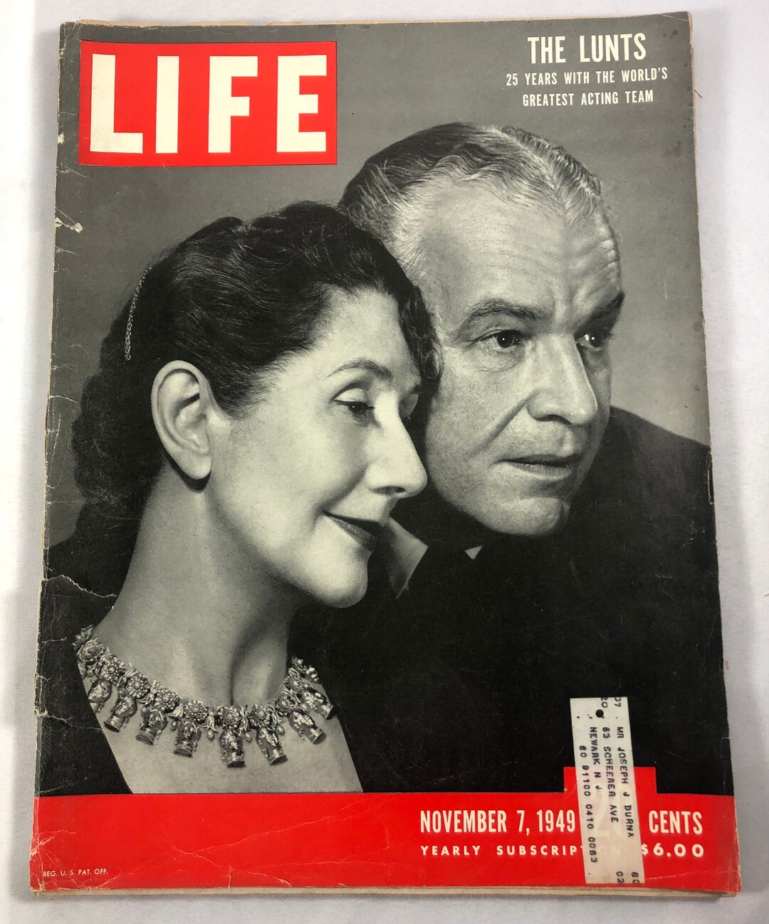 November 7 1949 Life Magazine the Lunts Alfred Lunt and Lynn - Etsy