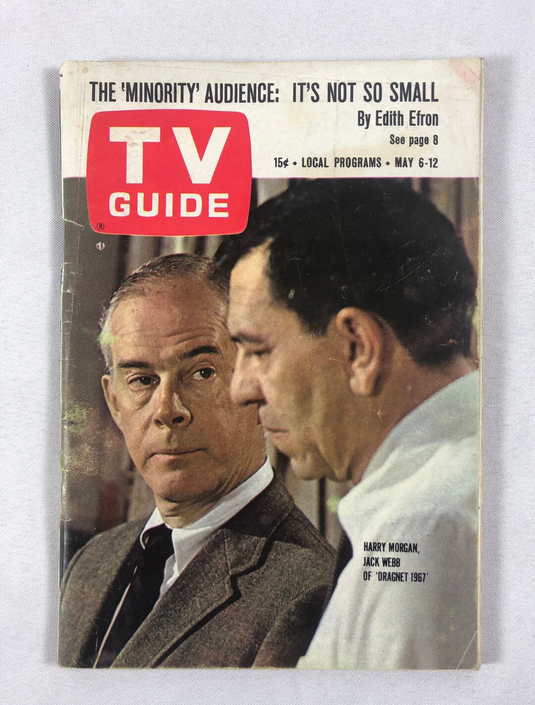 May 6 12 1967 TV Guide Harry Morgan and Jack Webb of Dragnet - Etsy