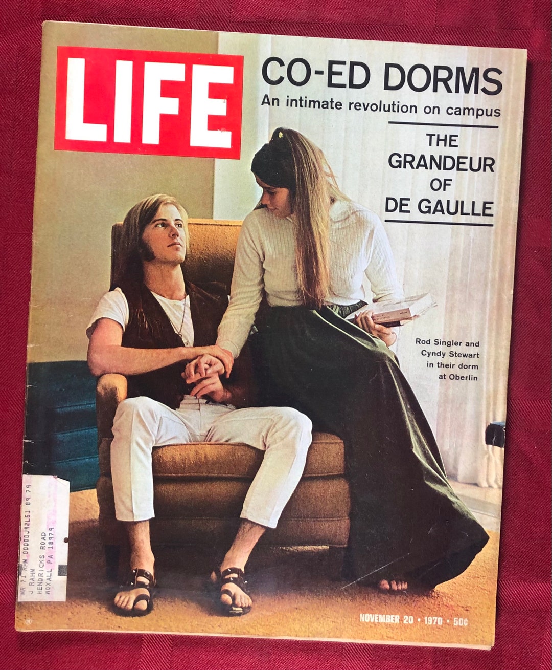 November 20 1970 Life Magazine Co-ed Dorms Rod Singler Cyndy Stewart ...