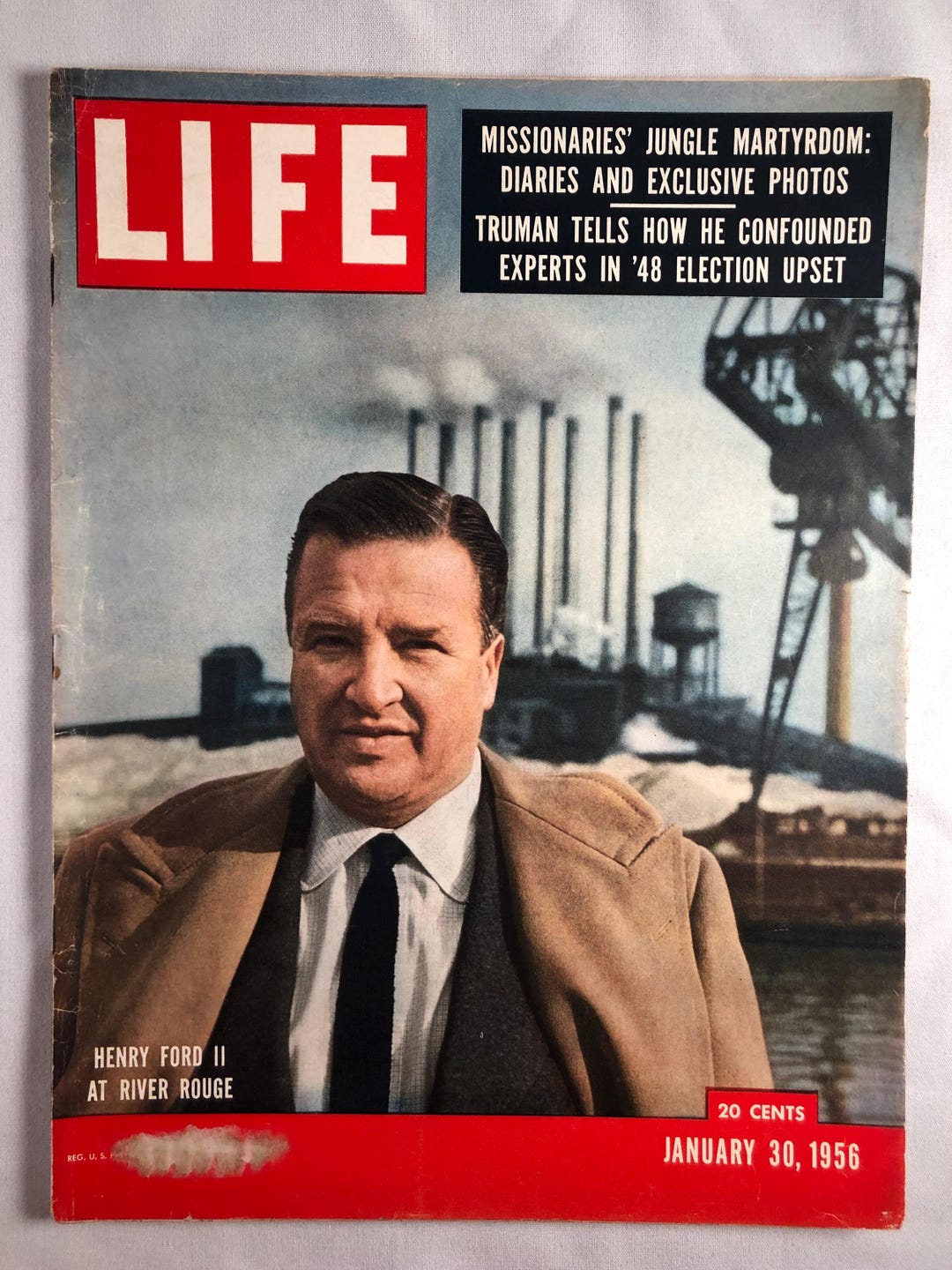 January 30 1956 Life Magazine Henry Ford II on Cover Vintage River ...