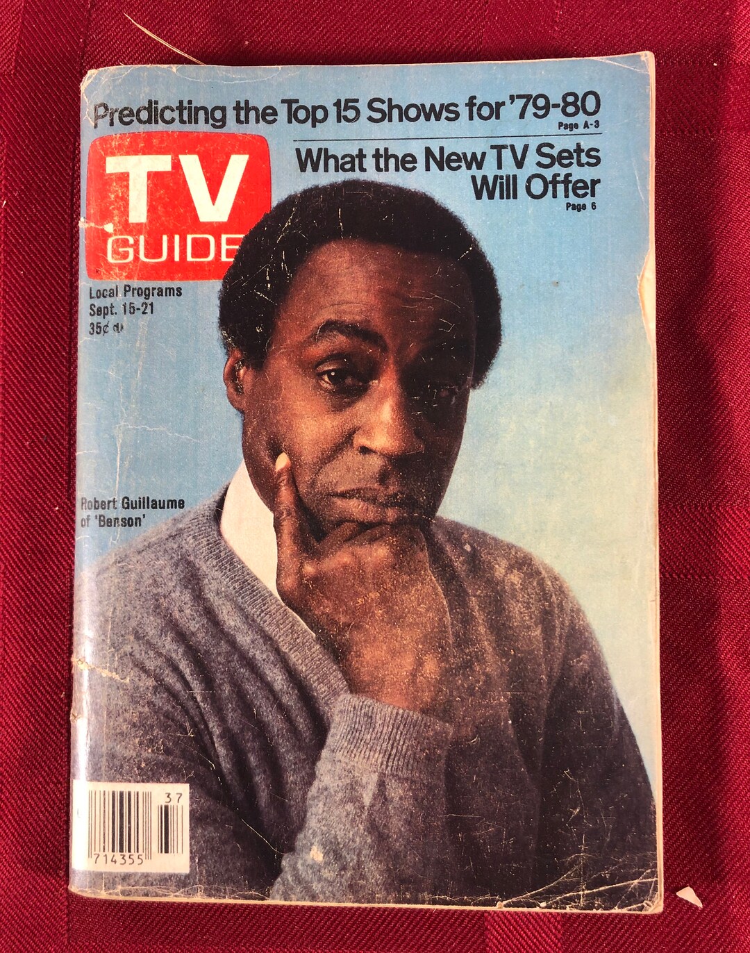Week September 15 to 21 1979 TV Guide Robert Guillaume of Benson on ...
