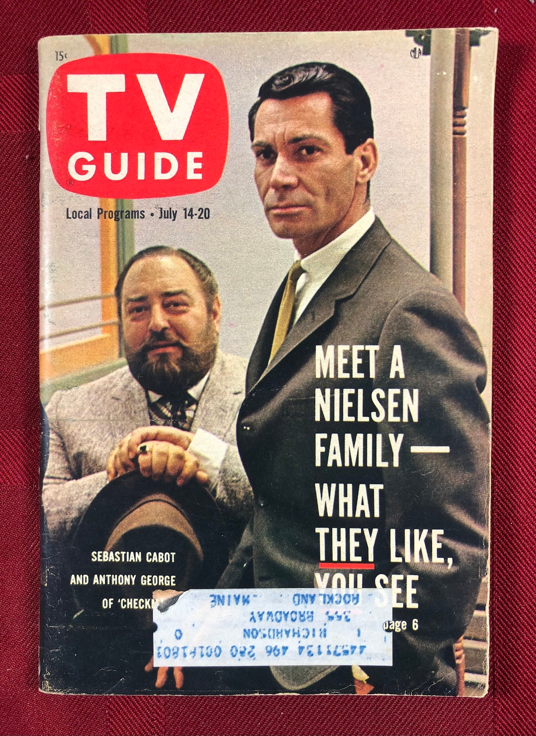Week of July 14 to 20 1962 TV Guide Sabastian Cabot Anthony George on Cover Vol 10 Number 28 ...