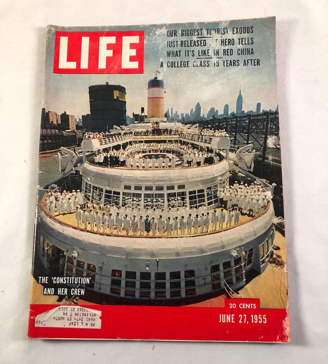 June 27 1955 Life Magazine the U.S.S. Constitution and Her Crew on ...