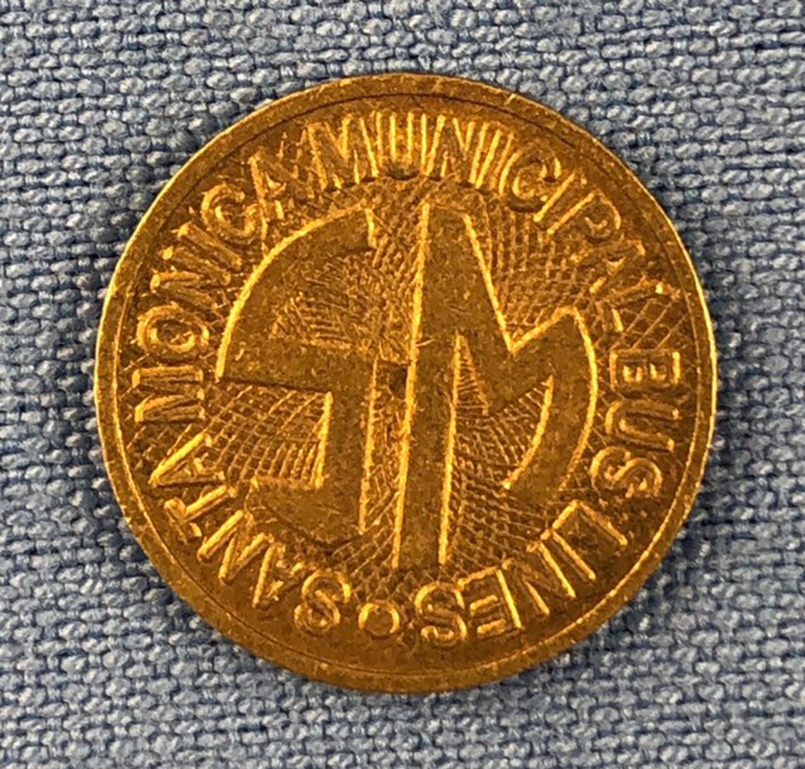 Santa Monica Municipal Bus Lines 16mm Token Good for One Zone - Etsy