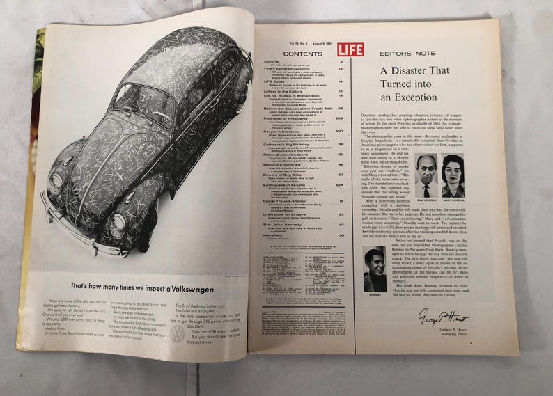 August 9 1963 Life Magazine W Averell Harriman and Nikita Khrushev on ...