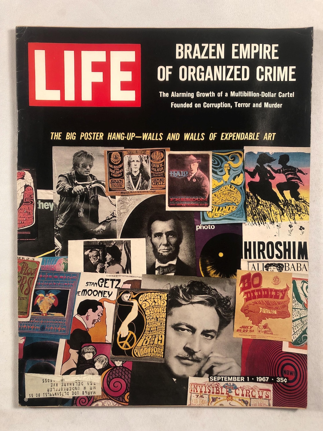 September 1 1967 Life Magazine Brazen Empire of Organized Crime Art on ...