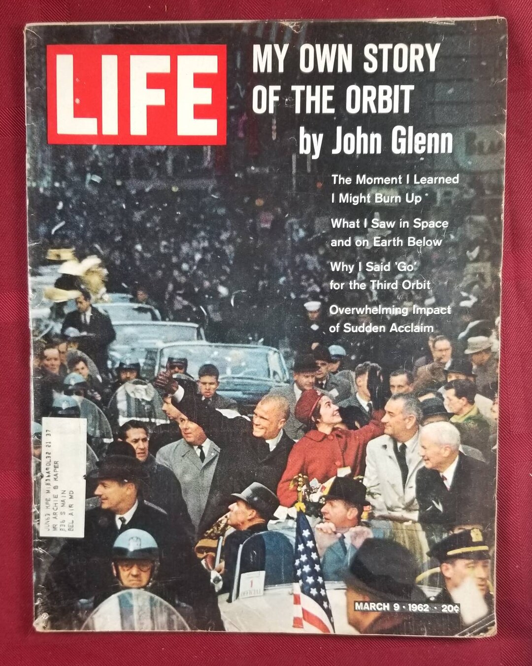 March 9 1962 Life Magazine My Own Story of the Orbit John Glenn on ...