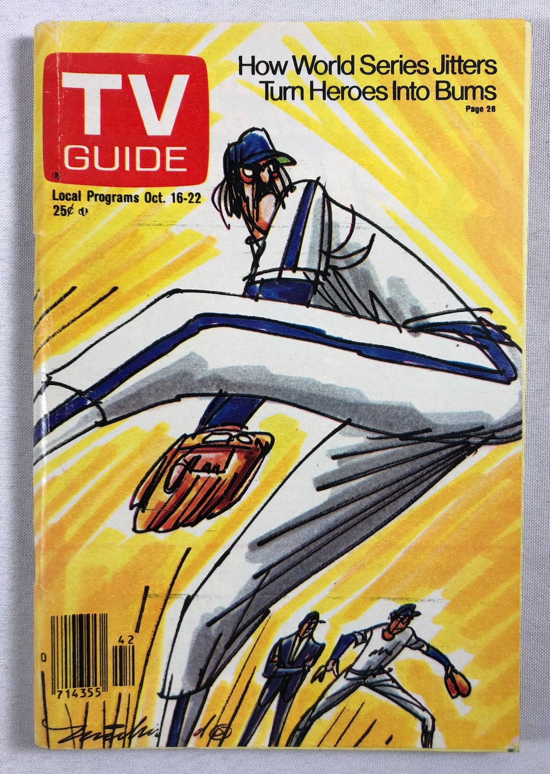 October 16 22 1976 TV Guide Baseball World Series on Cover Vol 24 ...