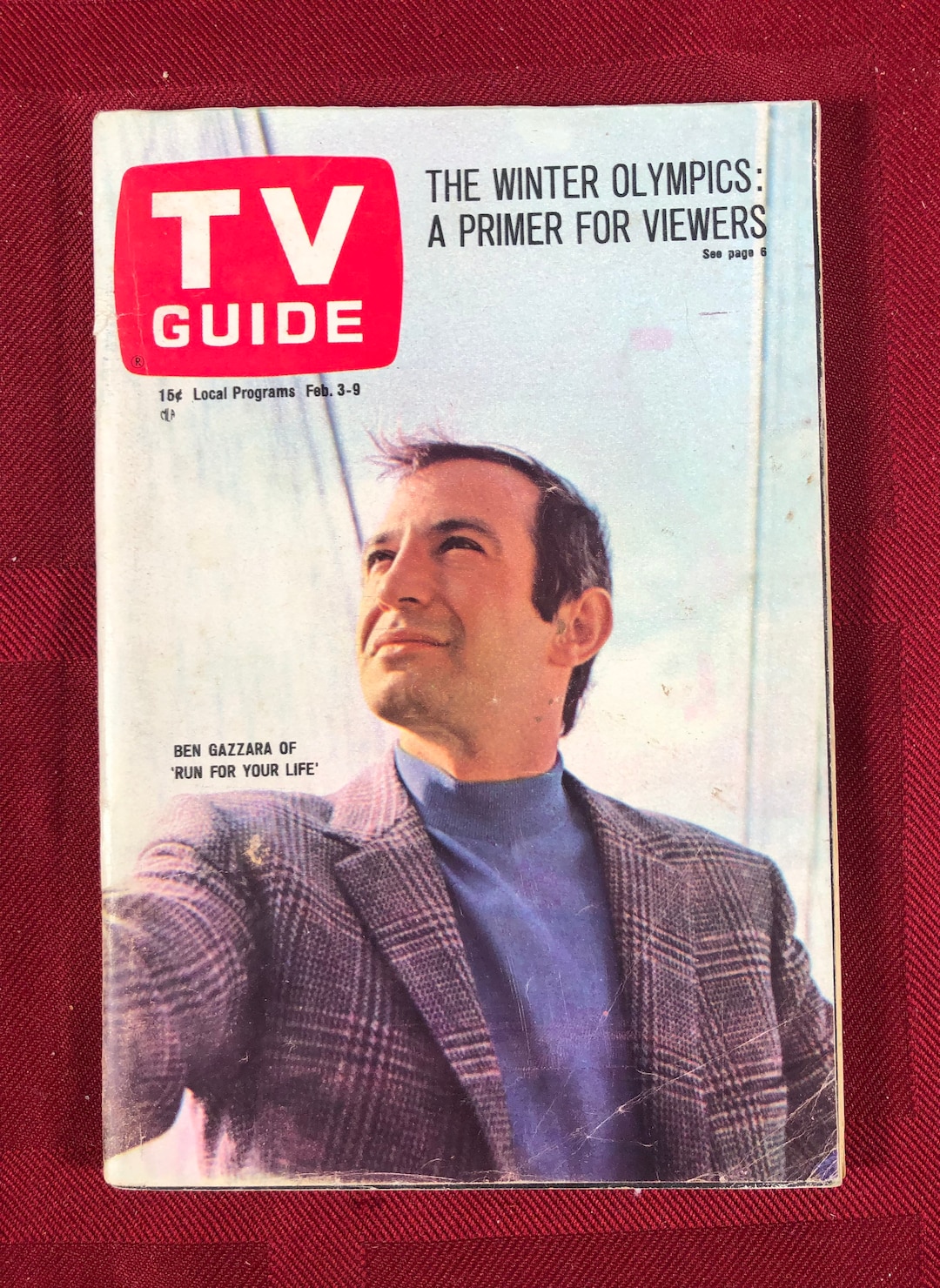 Week of February 3 to 9 1968 TV Guide Ben Gazzara of Run for Your Life ...