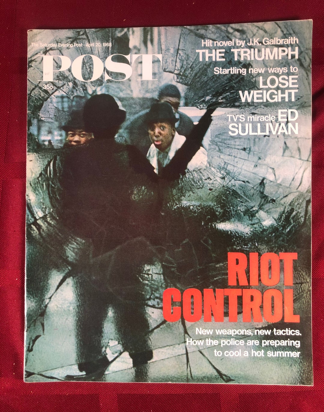 April 20 1968 the Saturday Evening Post Riot Control Cover Vintage ...