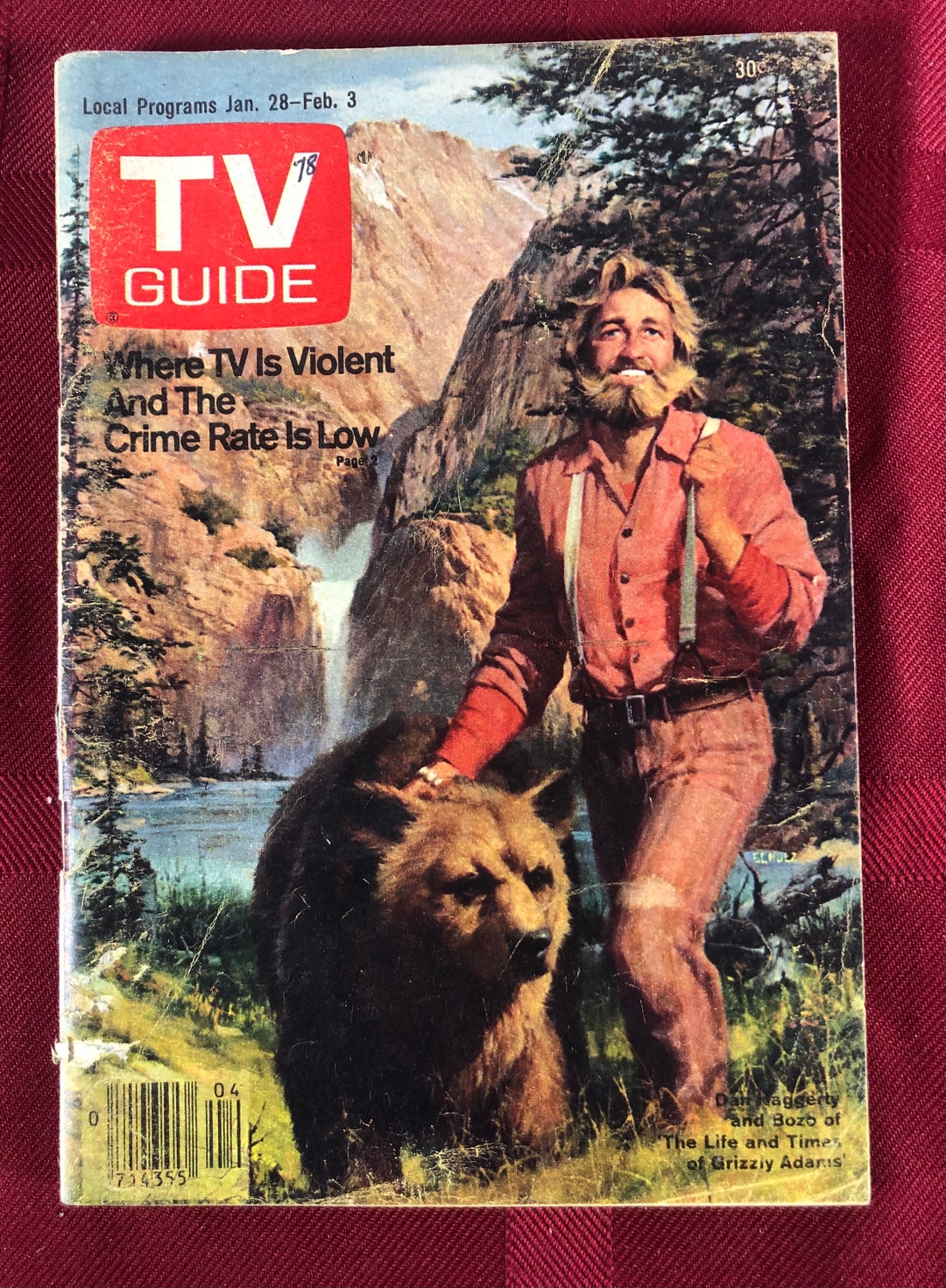 January 28 to February 3 1978 TV Guide the Life and Times of Grizzly ...