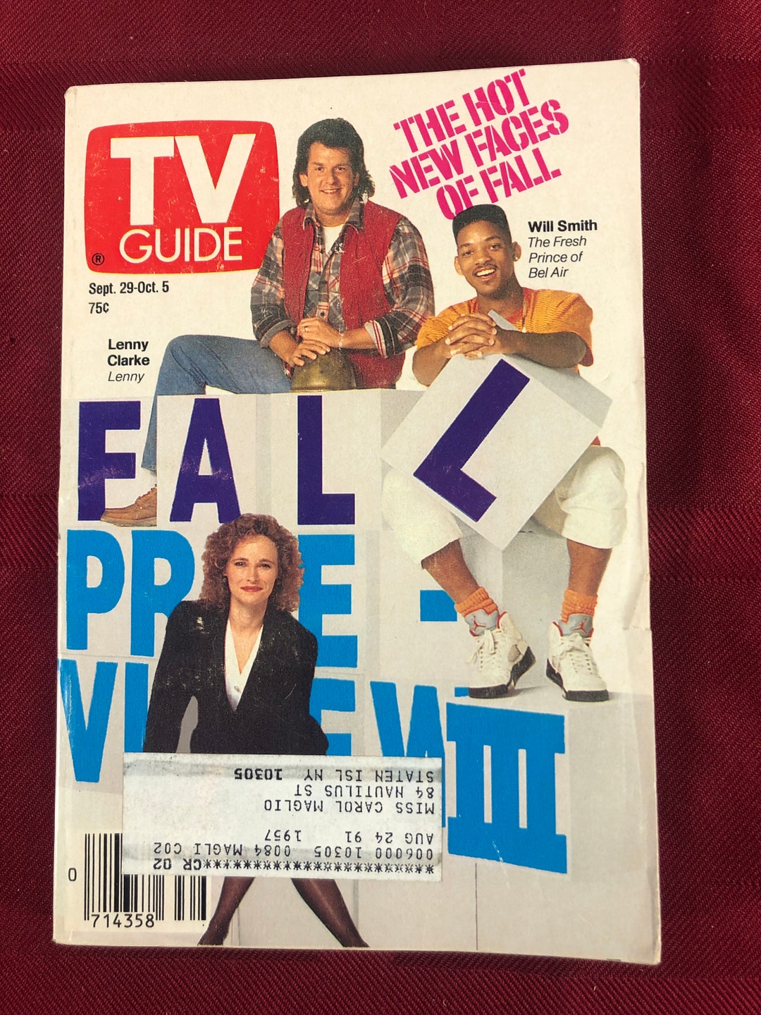 September 29 to October 5 1990 TV Guide Fall Pre-view III Cover Vol 38 ...