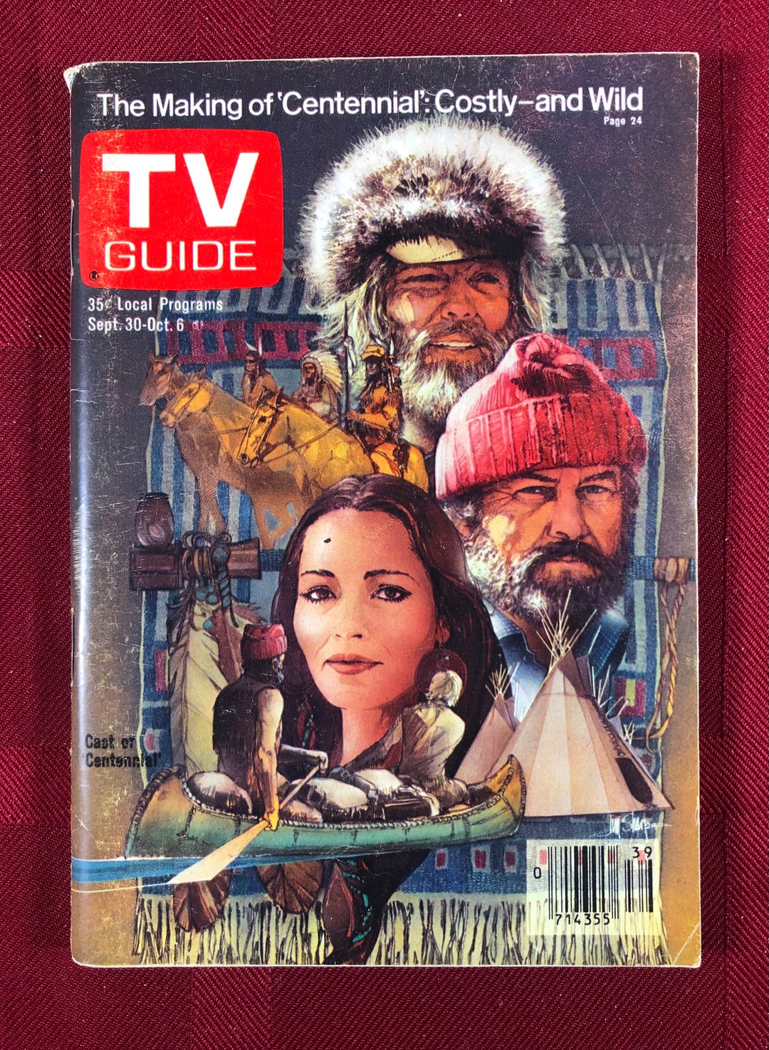 Week of September 30 to October 6 1978 TV Guide the Cast of Centennial ...