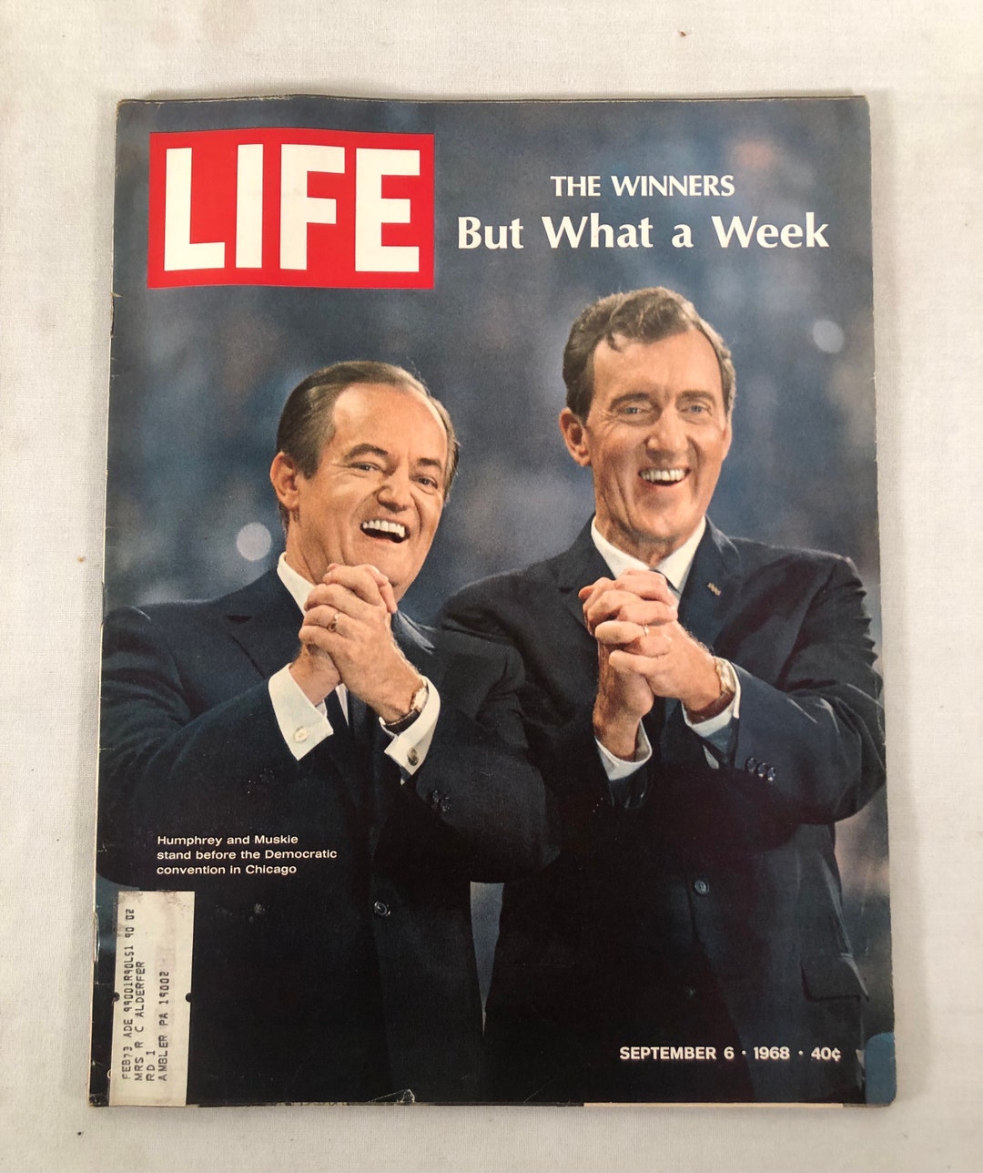September 6 1968 Life Magazine the Winners but What A Week Hurbet ...