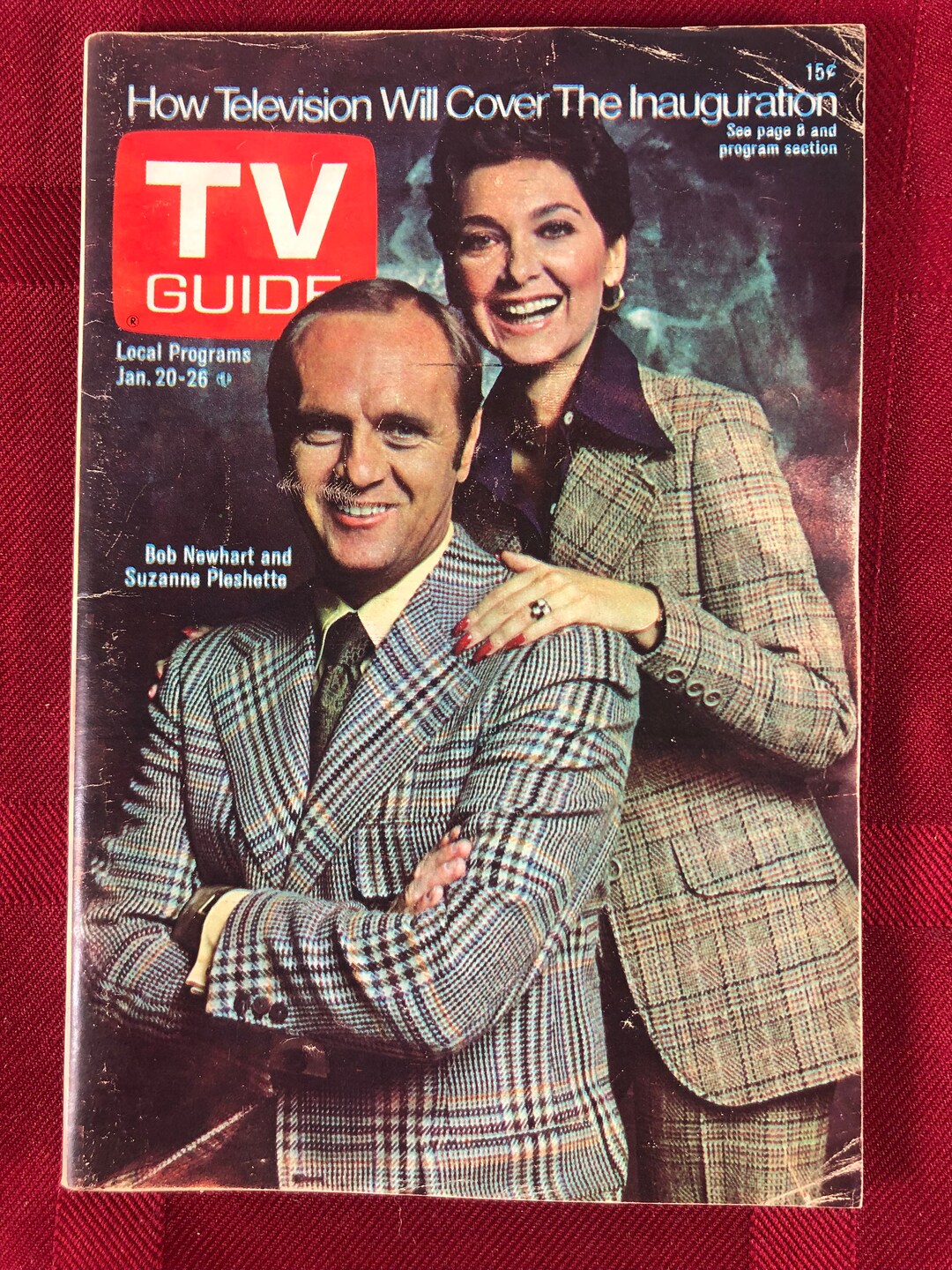 Week of January 20 to 26 1973 TV Guide Bob Newhart Suzanne Pleshette on ...