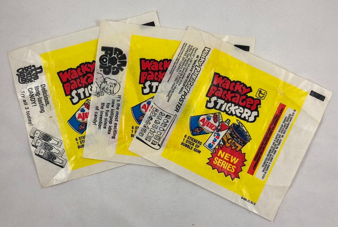 Wacky Packages Stickers Wrapper Set of 3 Variations 1979 Topps | Etsy